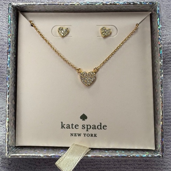kate spade | Jewelry | Kate Spade Gold Heart Jewelry Set | Poshmark